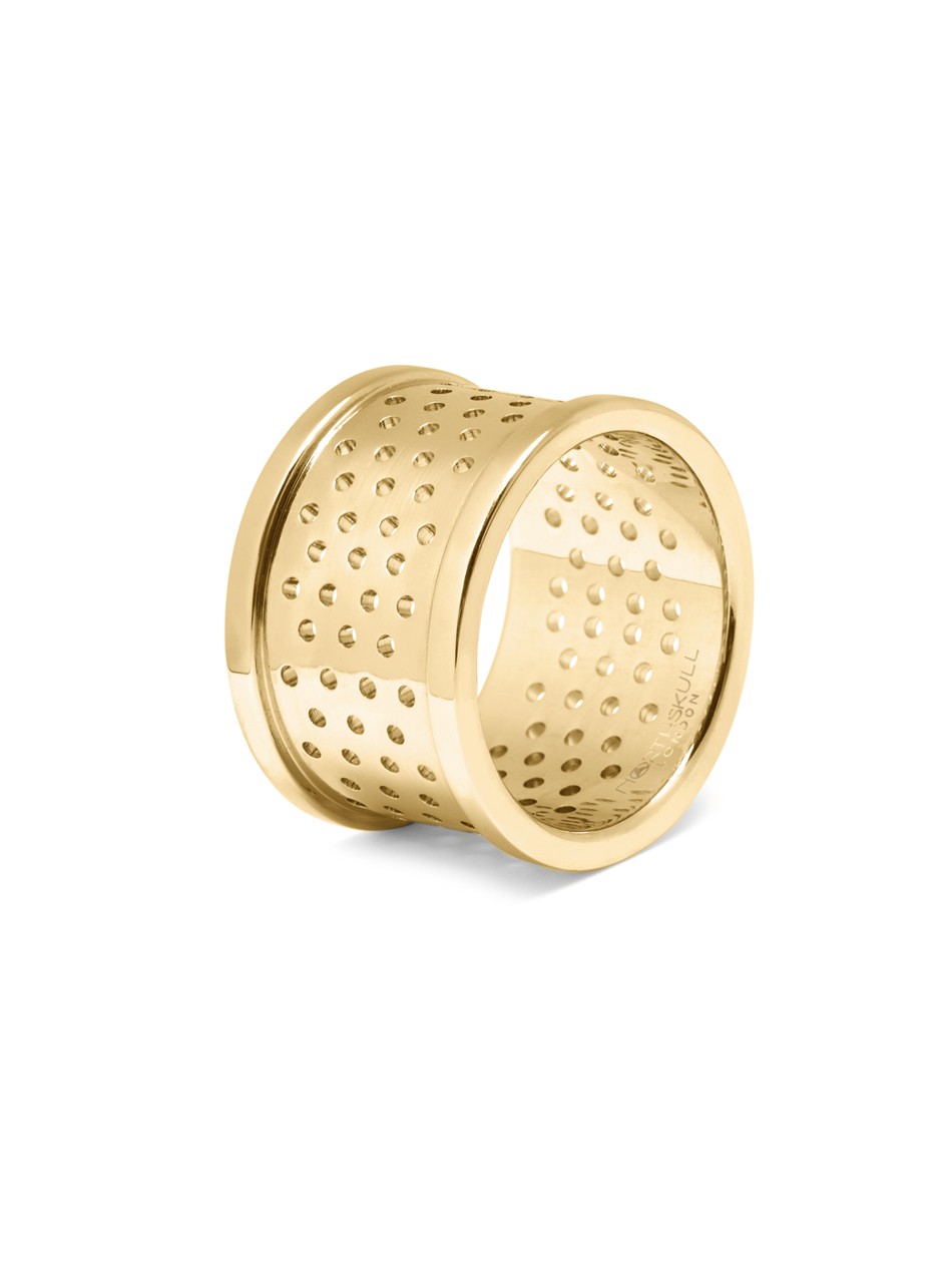 Perforated Ring in Gold, Northskull Perforated Ring