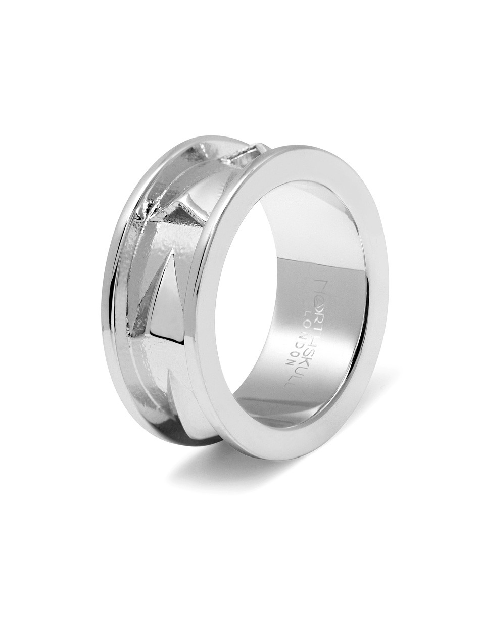 Continuity Ring in Silver, Slim Fit Silver Ring for Men